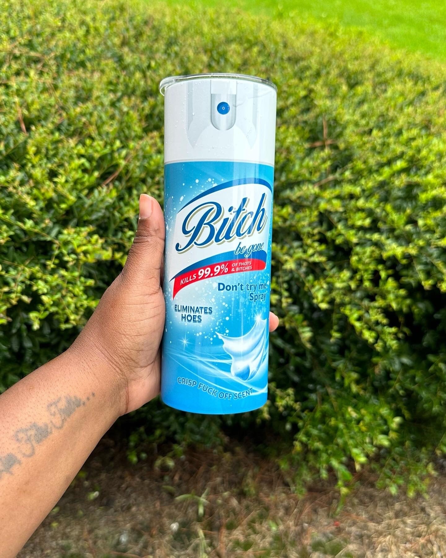 B.tch Be Gone Spray 20oz Tumbler Sarcastic Funny Gift - Etsy