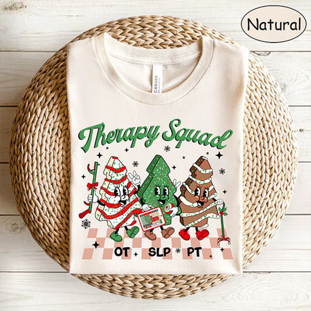 Christmas SLP OT PT Shirt, Therapy Squad, Oh Christmas Tree, Ot Pt Slp ...