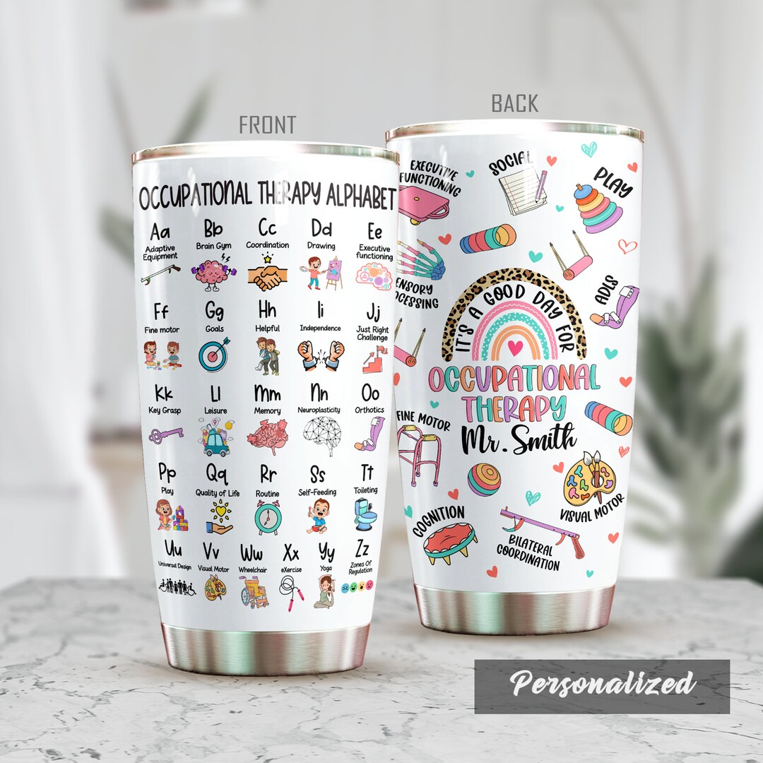 Personalized Occupational Therapy Tumbler, Occupational Therapy ...