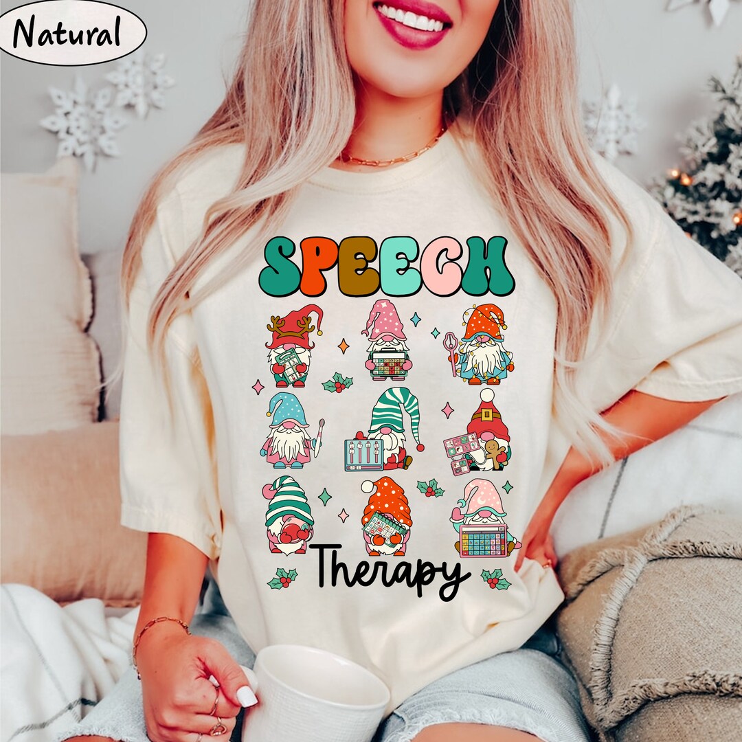 Christmas Speech Therapy Shirt, Speech Therapy, Speech Language ...