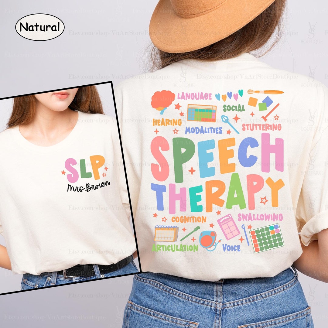 Speech Therapy Shirt, Speech Language Pathology Shirt, SLP Shirt ...