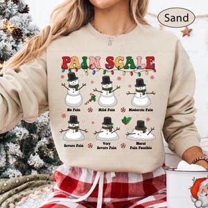 Pain Scale Shirt, Christmas Nurse Shirt, Nurse Triage and Pain ...