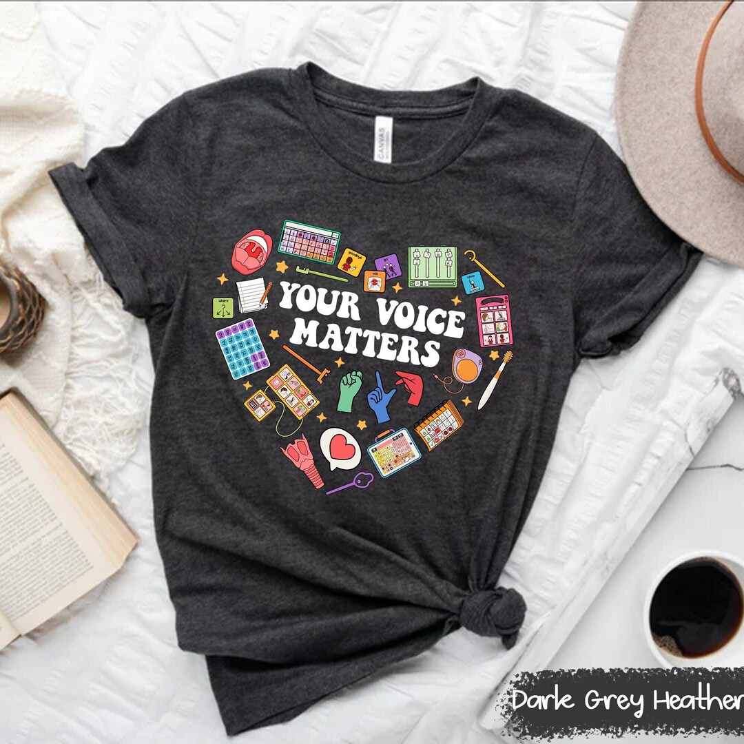 Speech Therapy Shirt Your Voice Matters Shirt Speech - Etsy