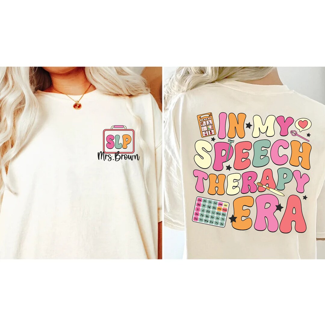 Speech Therapy Shirt, in My Speech Therapy Era Shirt, SLP Shirt, AAC ...