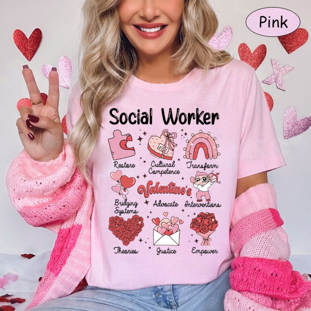 Social Worker Shirt, Social Work Valentine Shirt, School Social Worker ...