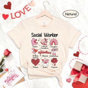 Social Worker Shirt, Social Work Valentine Shirt, School Social Worker ...