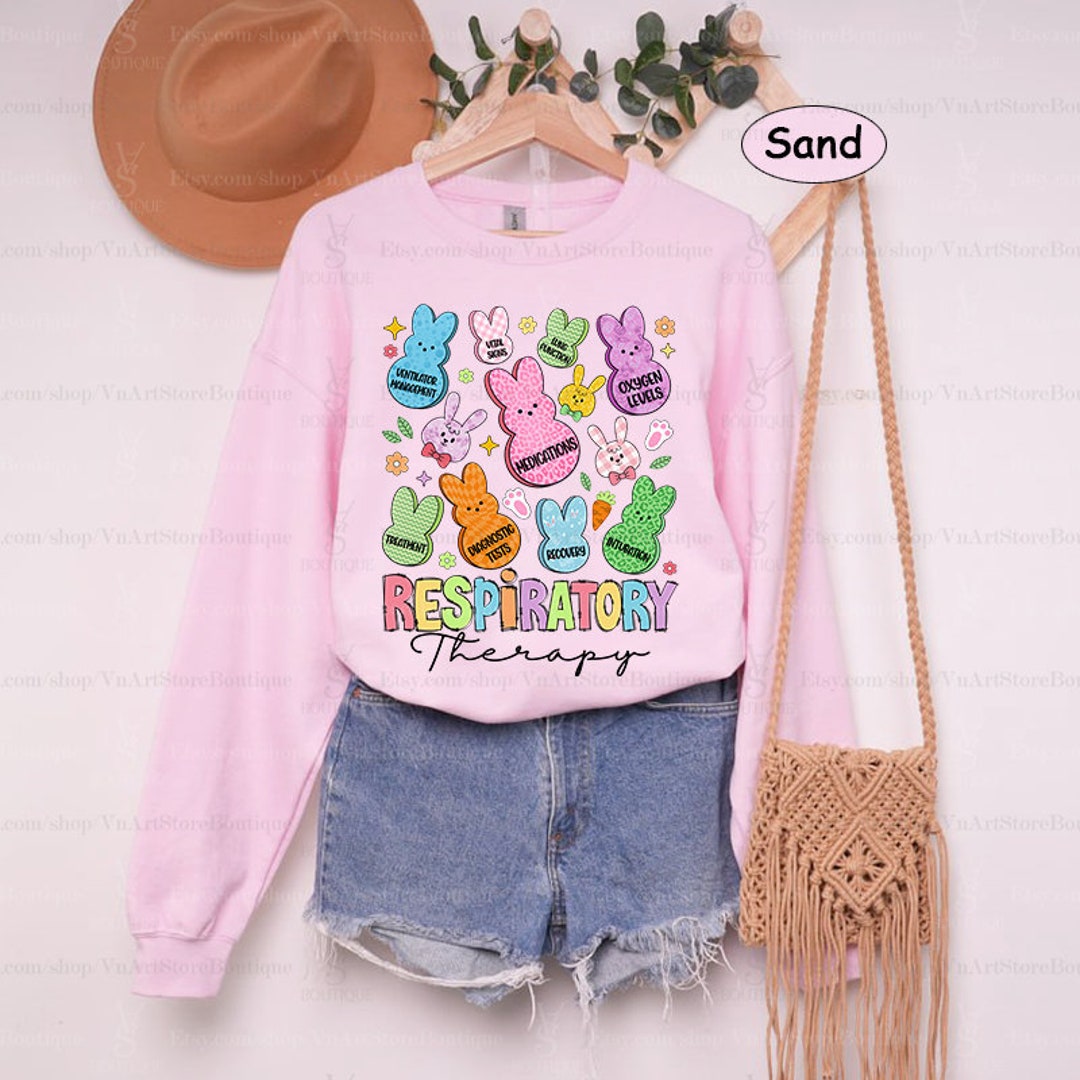 Easter Respiratory Therapist Shirt, Respiratory Sweatshirt, Respiratory ...
