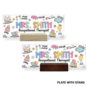Occupational Therapist Desk Name Sign, OT Name Plate, Occupational ...