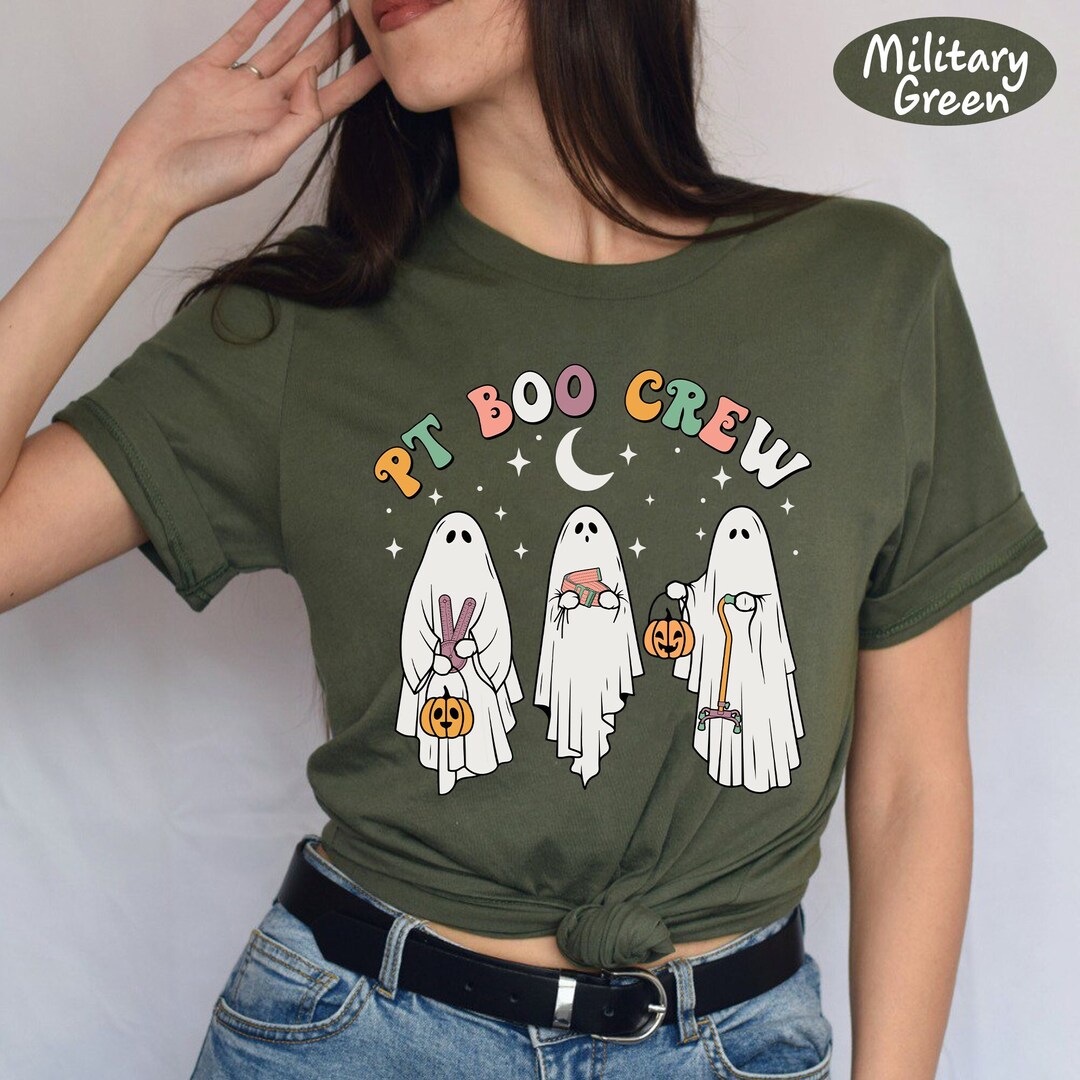 Physical Therapy Shirt, PT Boo Crew, Halloween Physical Therapist Shirt ...