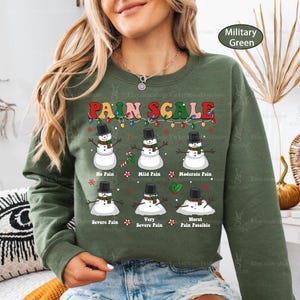 Pain Scale Shirt, Christmas Nurse Shirt, Nurse Triage and Pain ...