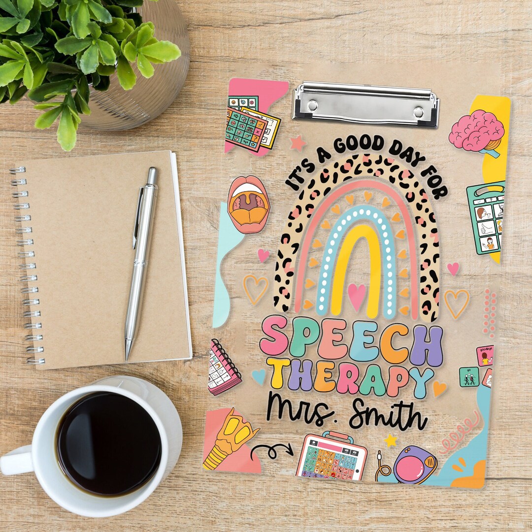 Speech Therapist Clipboard, Speech Pathologist Clipboard, SLP Teacher ...
