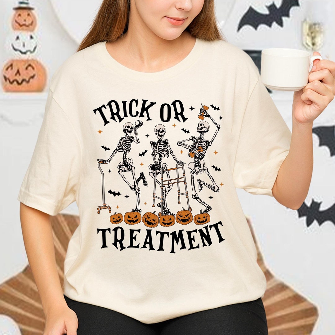 Halloween Physical Therapy Shirt, Trick or Treatment Shirt, Physical ...