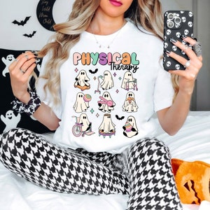 Physical Therapy Shirt, PT Ghosts Shirt, Halloween Physical Therapist ...