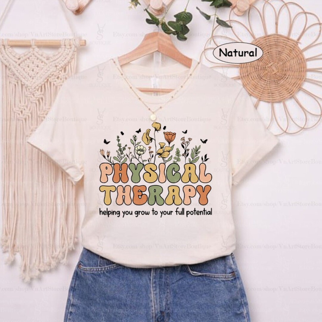 Physical Therapy Shirt, PT PTA Wildflowers Shirt, Physical Therapy ...