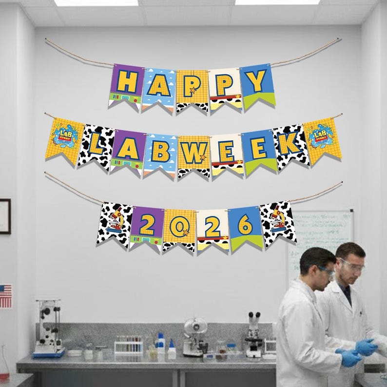 Lab Week 2026 Banner Decor, Medical Lab Tech Clinic Decor, Lab Week ...