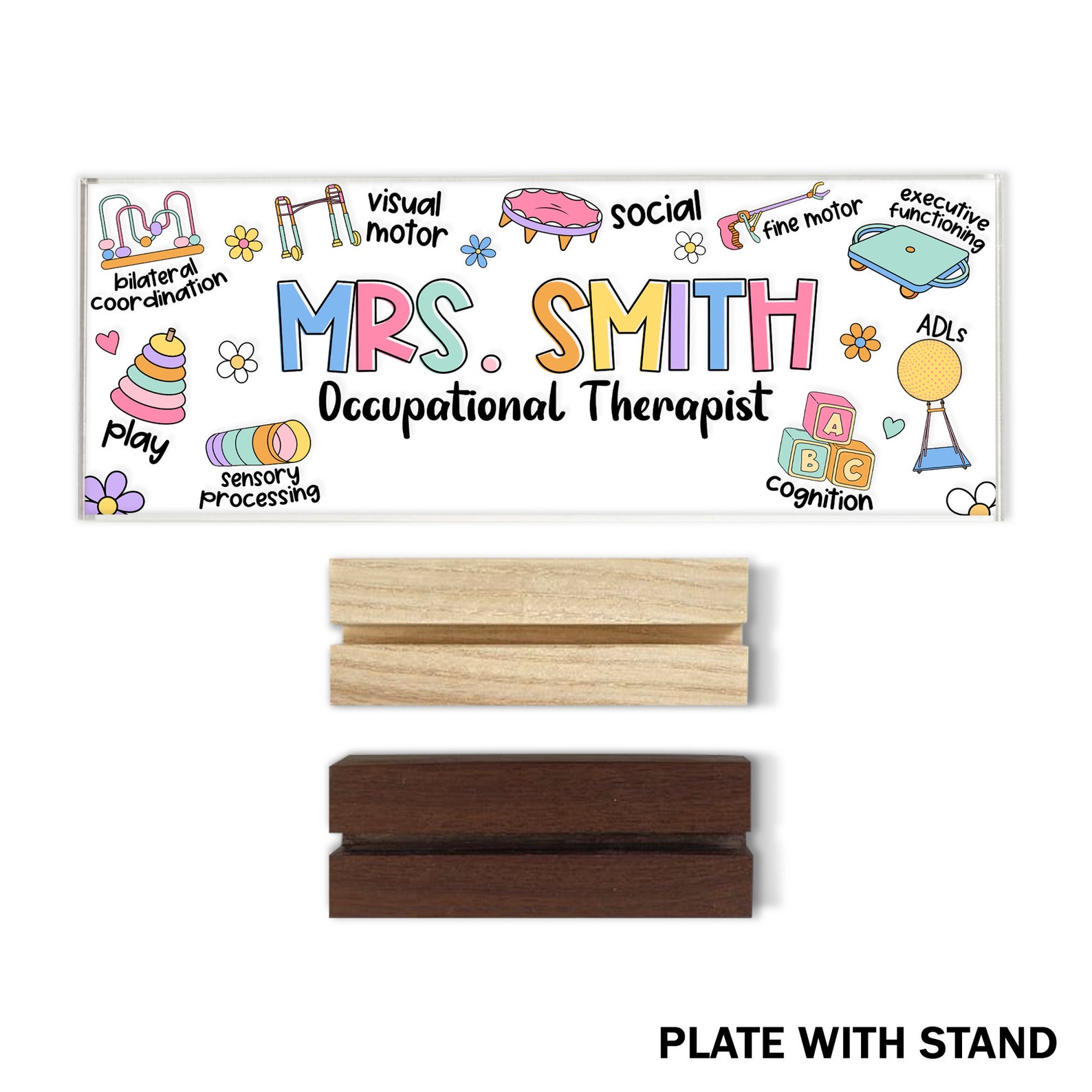 Occupational Therapist Desk Name Sign, OT Name Plate, Occupational ...