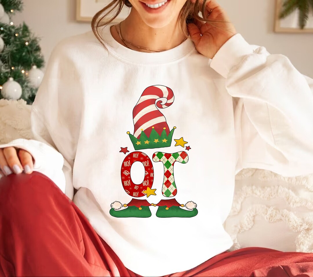 Christmas Elf OT Shirt Christmas Occupational Therapist - Etsy