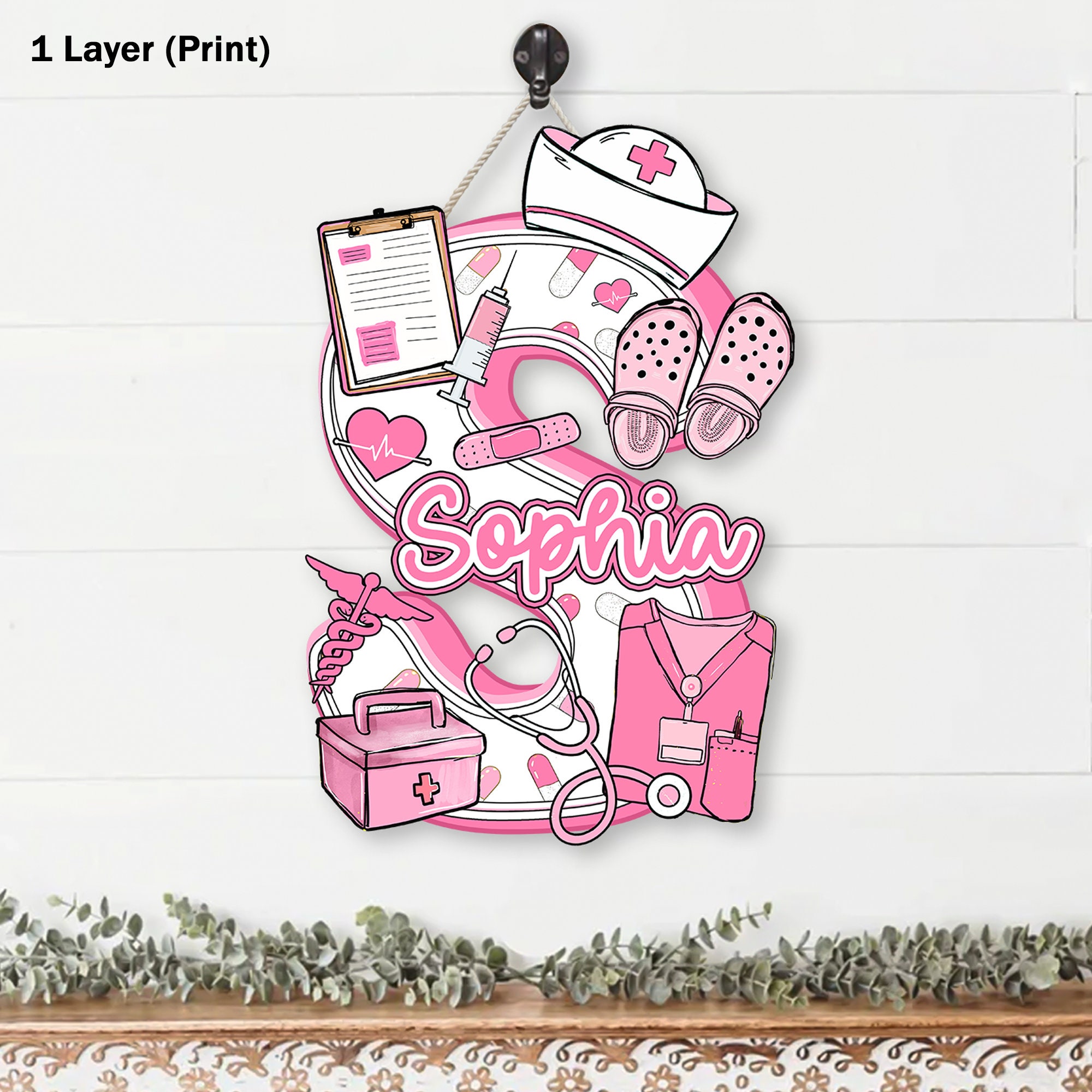 Nurse Gift, Nurse Door Sign, RN NICU Nurse School, Custom Hanger Sign ...