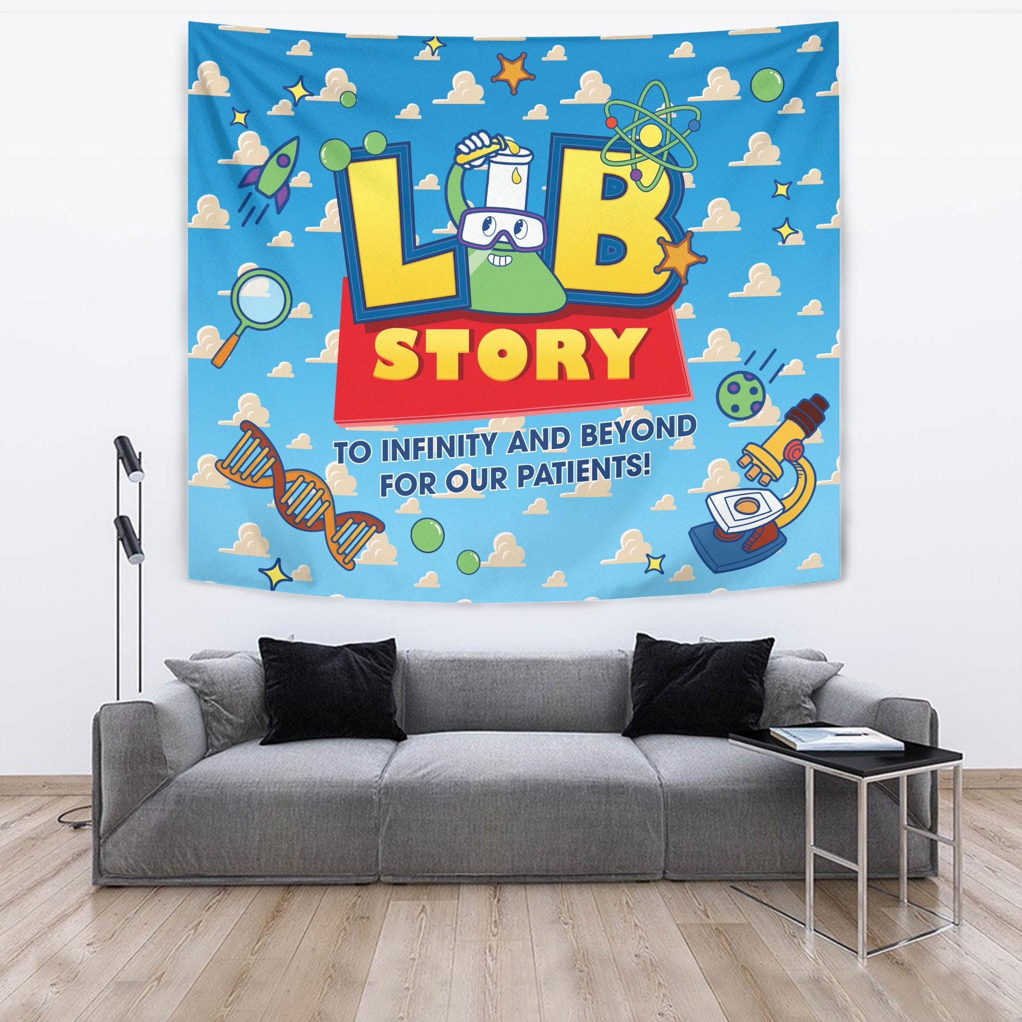 Lab Week 2026 Tapestry Decor, Medical Lab Tech Clinic Decor, Lab Week ...