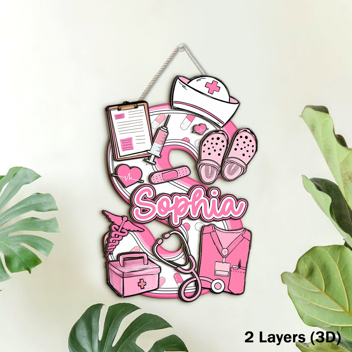 Nurse Gift, Nurse Door Sign, RN NICU Nurse School, Custom Hanger Sign ...