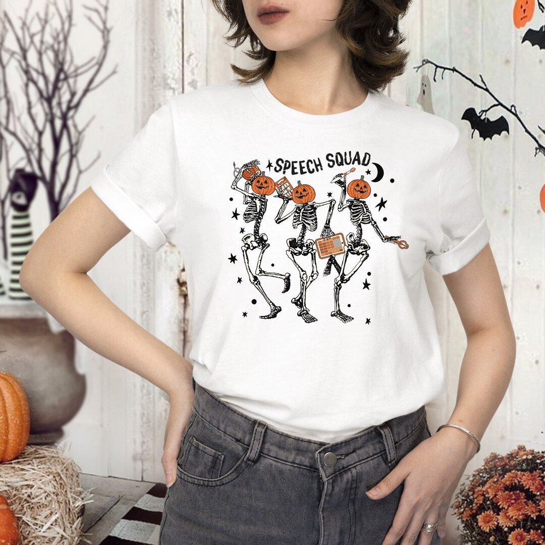 Halloween Speech Therapy Shirt Speech Squad Speech Therapy - Etsy
