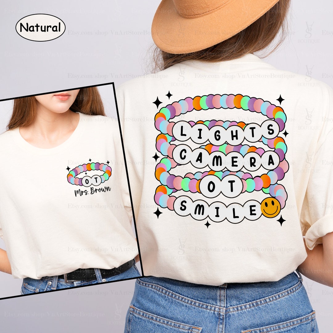Occupational Therapy Shirt, Lights Camera Ot Smile, OT Shirt ...
