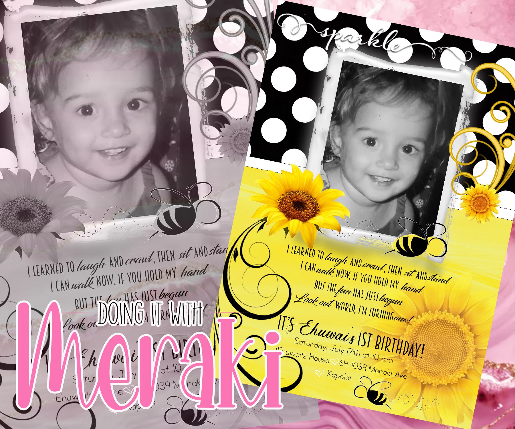 Bumblebee Photo Birthday Invitations, Bumblebee Invites, Custom ...