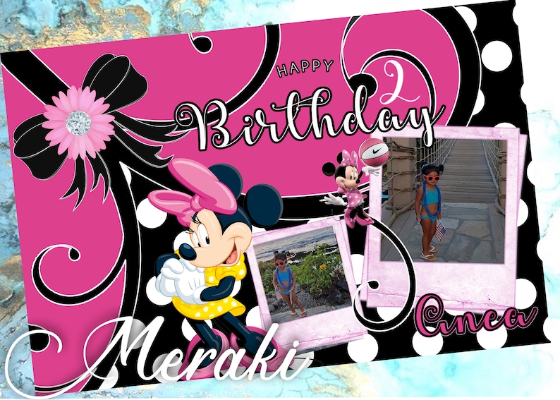 Minnie Mouse Poster. Digital File. Unlimited Prints. I Design YOU Print ...