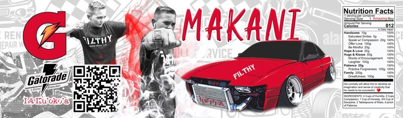 Gatorade Labels - Cars - Etsy