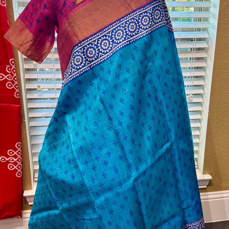 Bengal Tussar Sarees - Etsy