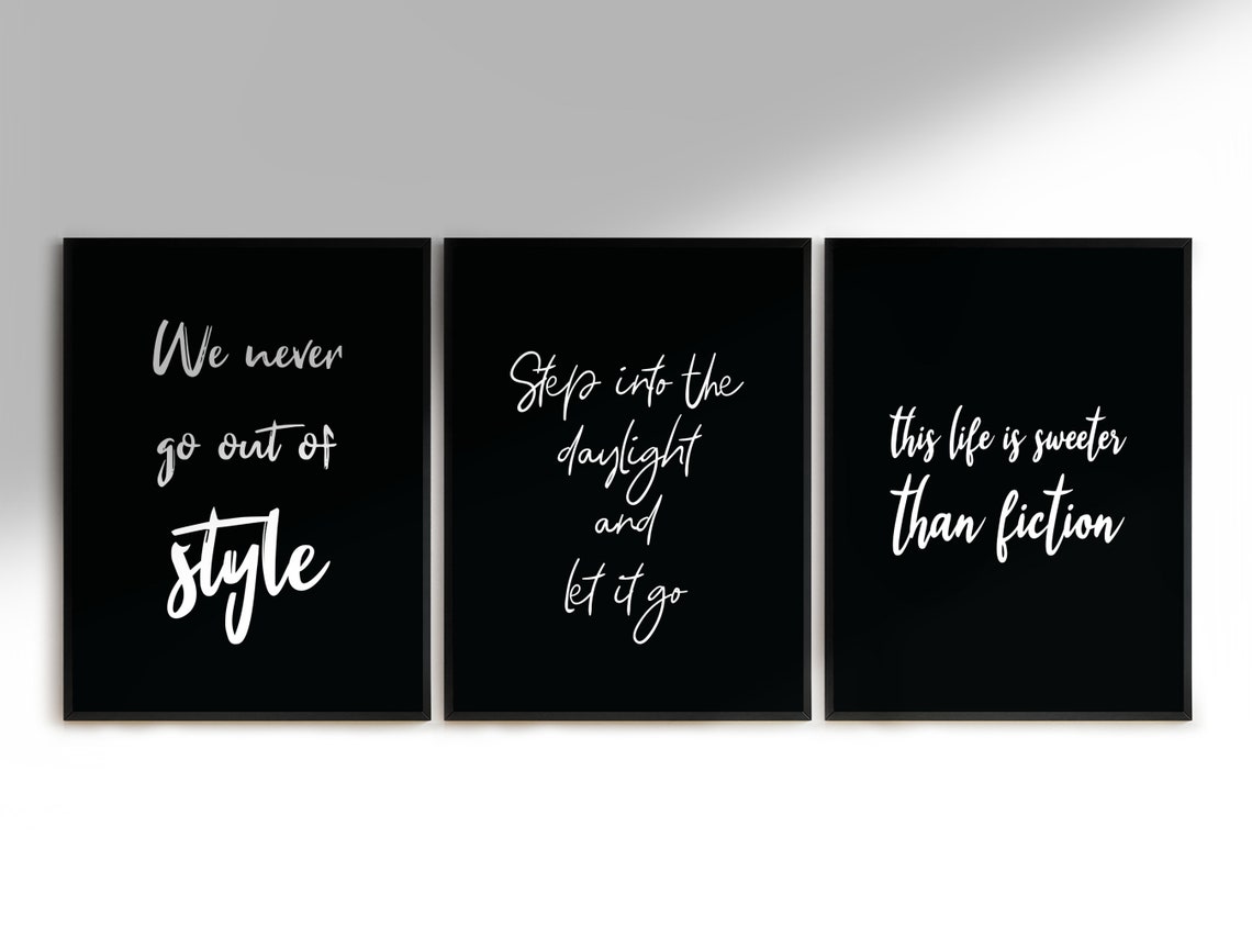 Taylor Swift Lyrics Printable Wall Art, A4 A3 - Etsy