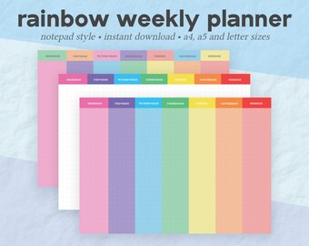 WEEKLY Pineapple Digital Instant Download. Printable Weekly Planner ...