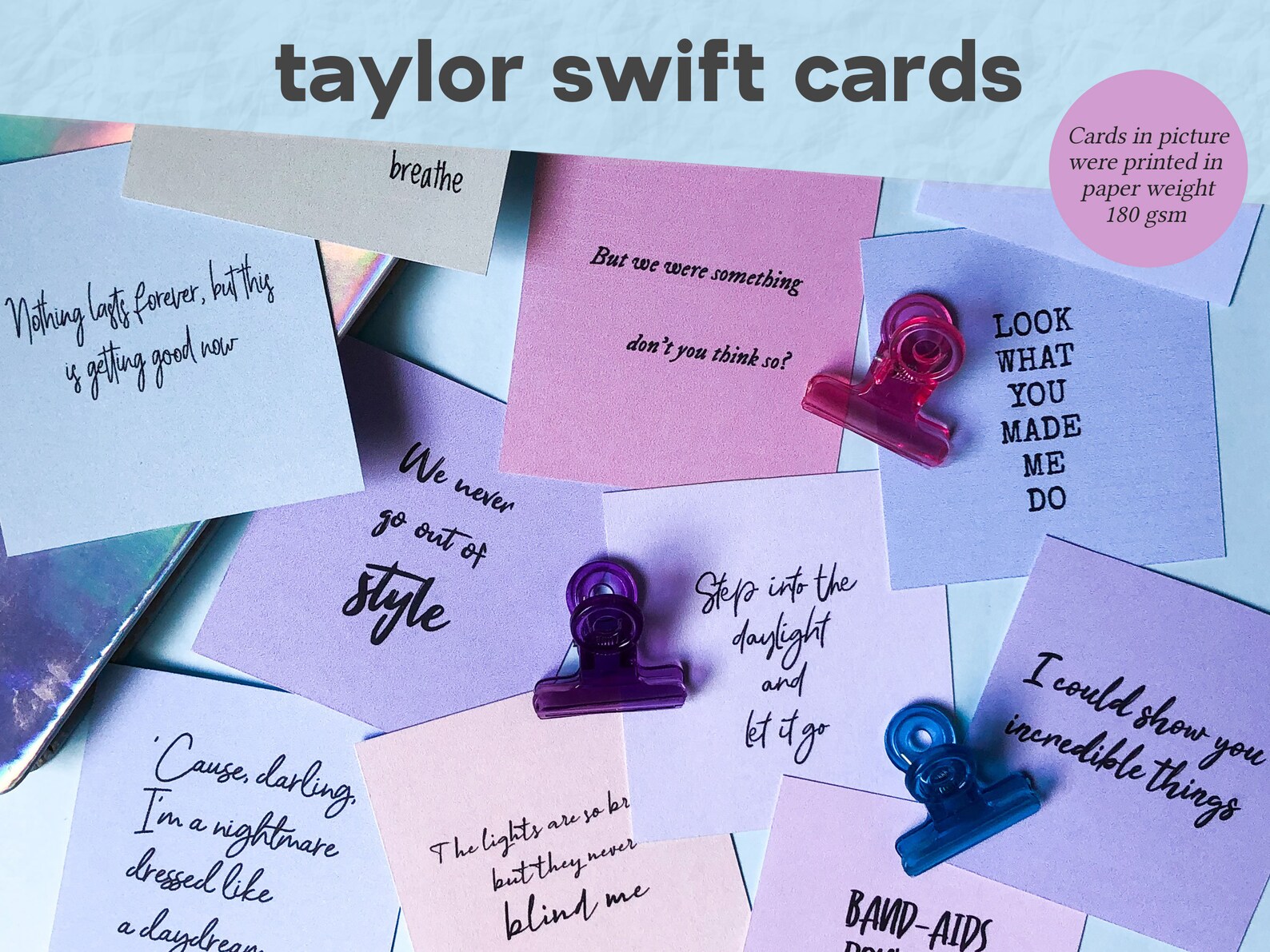 Printable Taylor Swift Planner Cards Stickers - Etsy