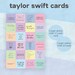 Printable Taylor Swift Planner Cards Stickers - Etsy