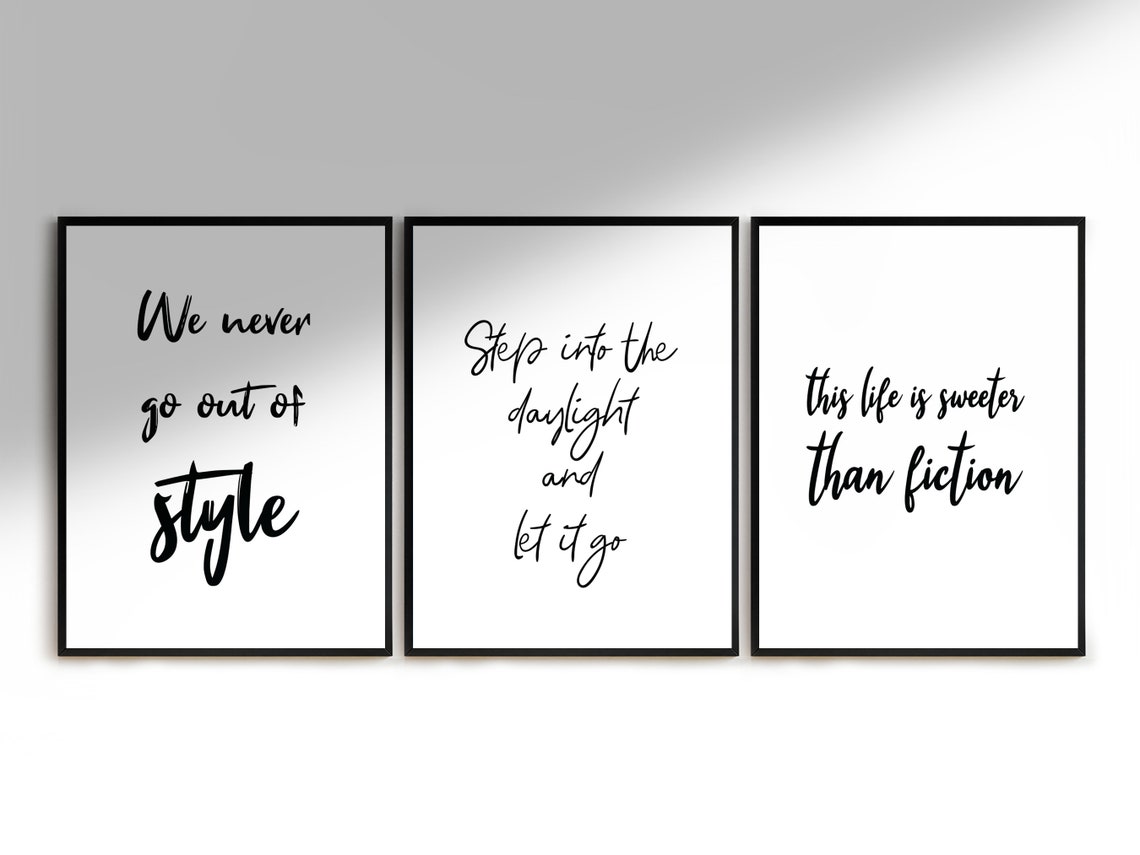 Taylor Swift Lyrics Printable Wall Art, A4 A3 - Etsy