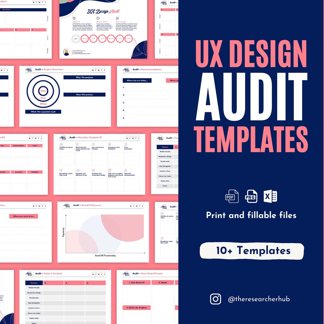 User Experience Design Audit Templates for Product Management ...