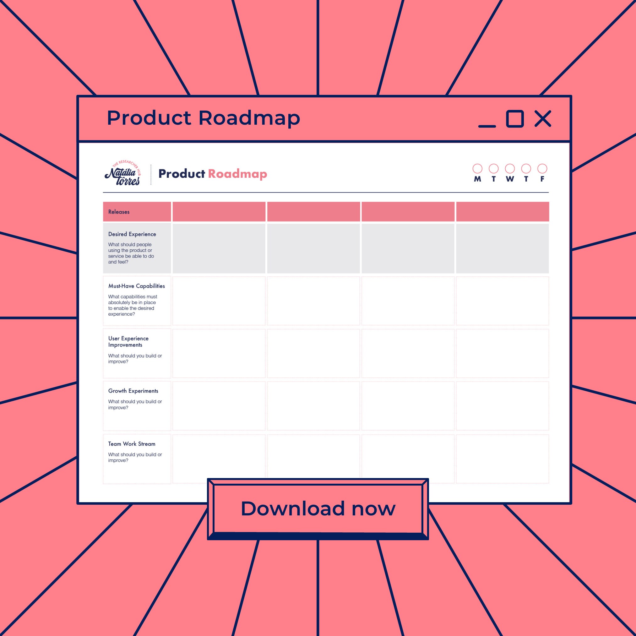 Product Roadmap Template for Project Managers and UX Designers ...