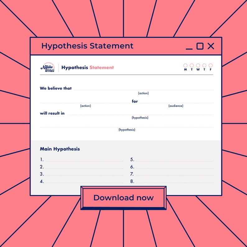 Hypothesis Statement for Problem Solving and User Experience Design, UX Design Ideation Process ...