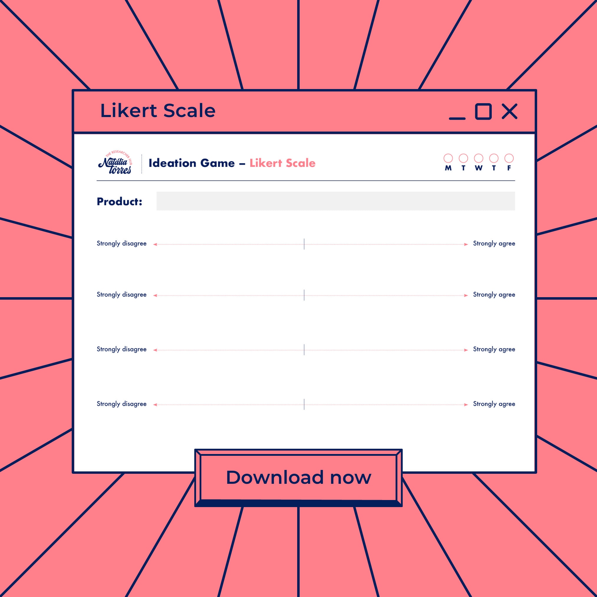 UX Design Likert Scale for Ideation Session, Product Management Tool ...