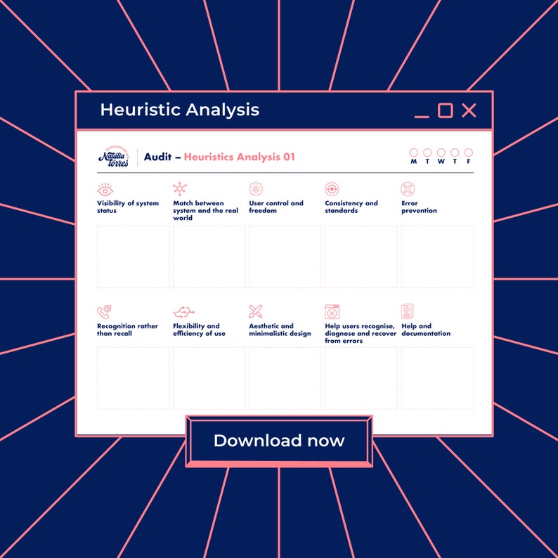 Heuristics Analysis Ux Design Templates For Creative Designers Ux