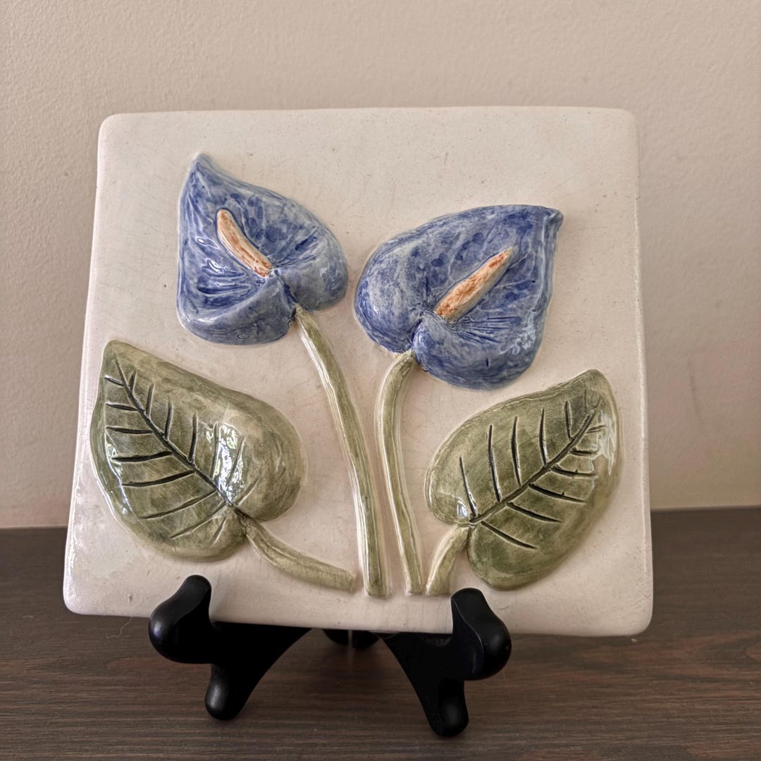 Vintage Ceramic Wall Plaque - Etsy