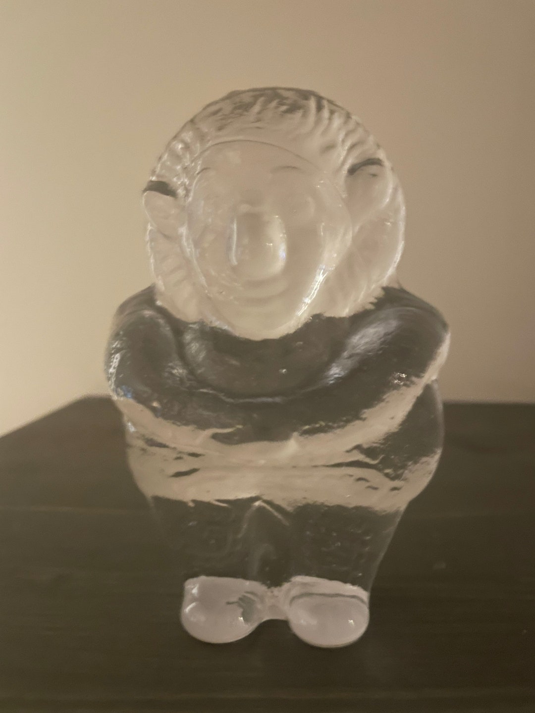 Vintage Glass Troll Figurine - Etsy