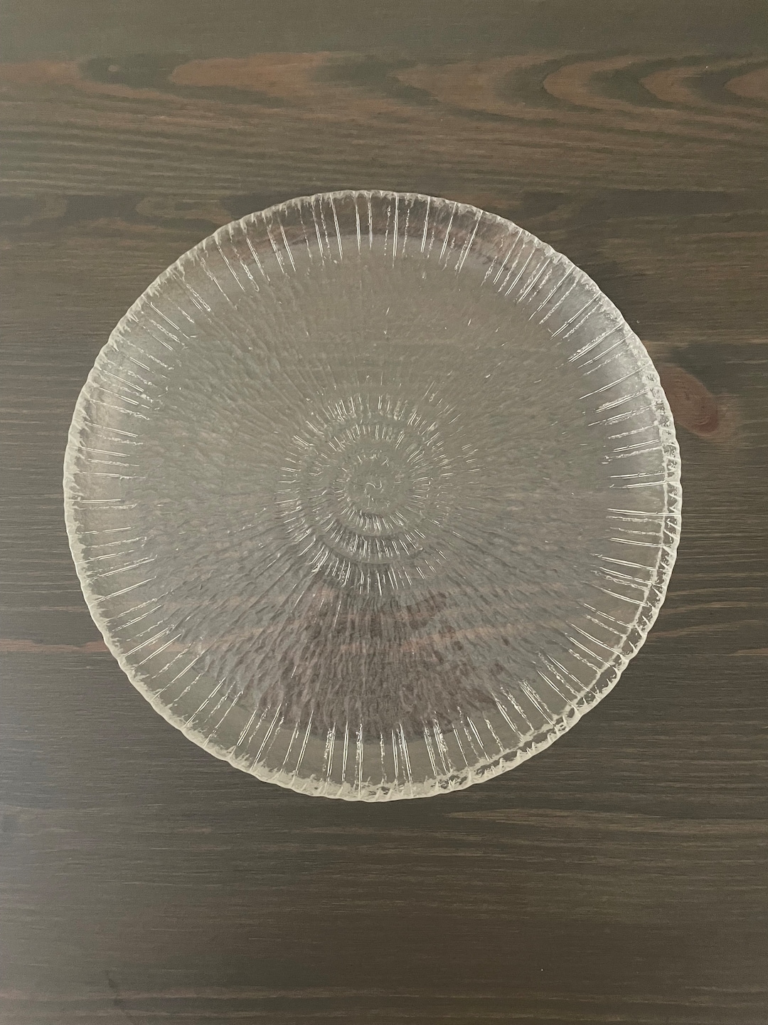 2 Arcoroc France Spiral Glass Plates - Etsy