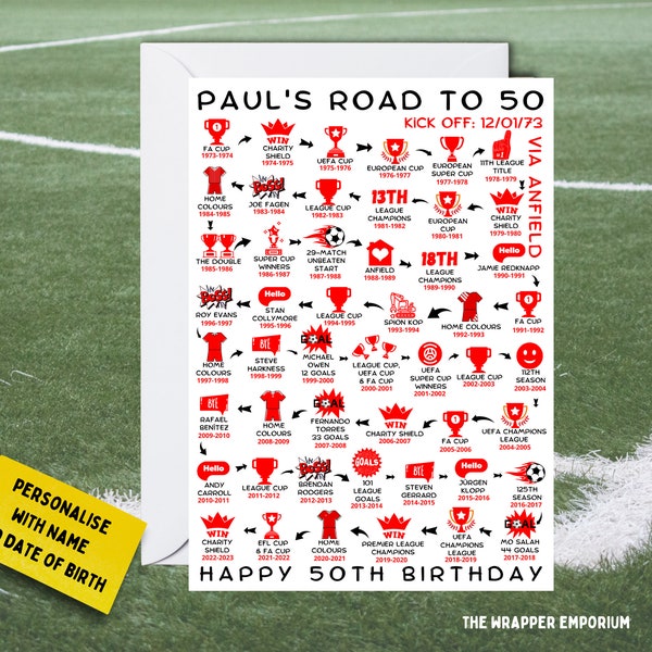 Liverpool Fc Personalised - Etsy