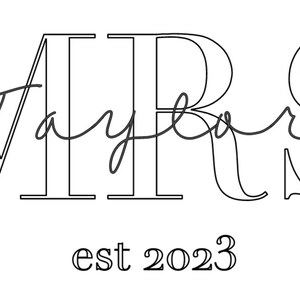 Custom MRS SVG, PNG, Bridal Gift (digital) - Etsy