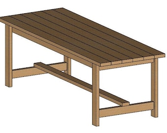 2x4 Table Plans | Etsy
