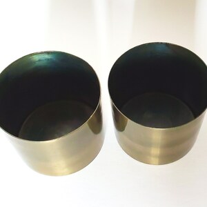 Bronze Planter, Rustic Modern Farmhouse Vase, Small Metal Pots ...