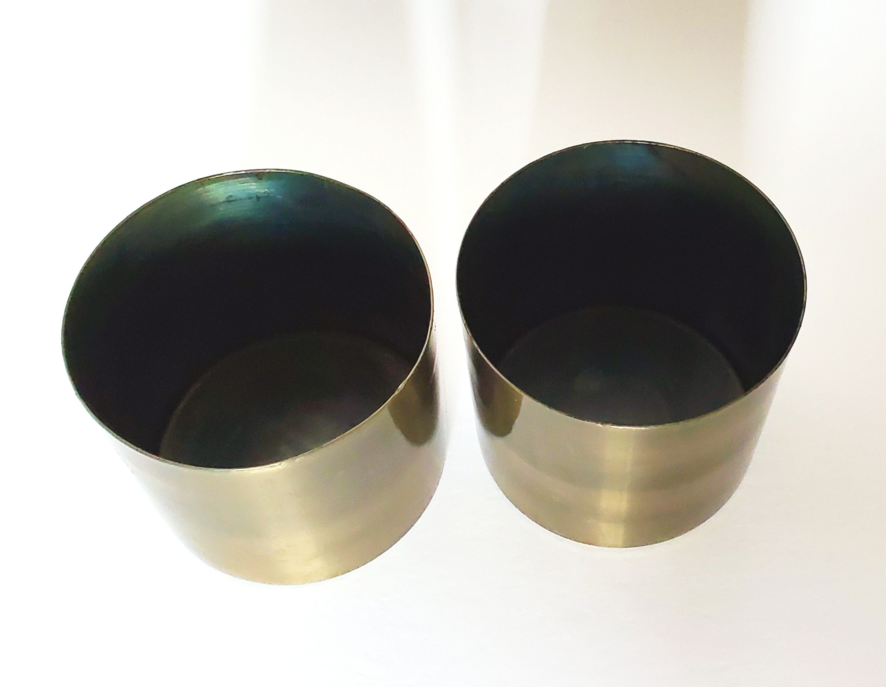 Bronze Planter Rustic Modern Farmhouse Vase Small Metal - Etsy