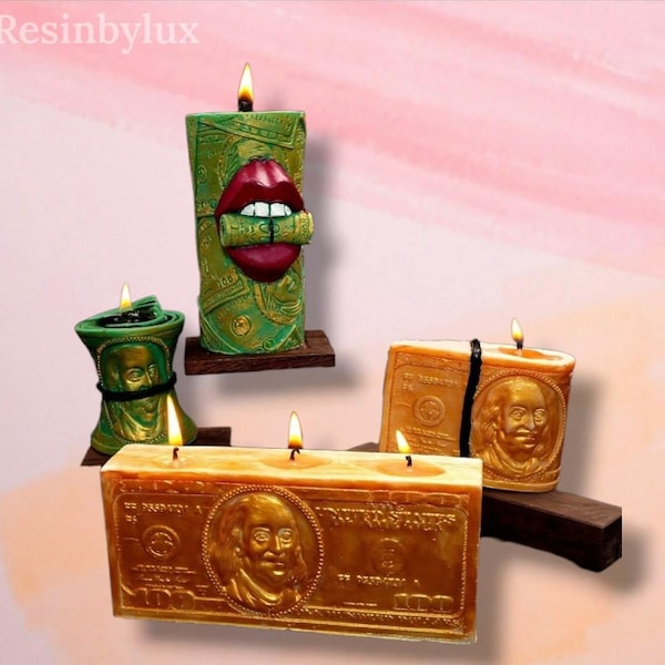 Dollar Bill Candles - Etsy