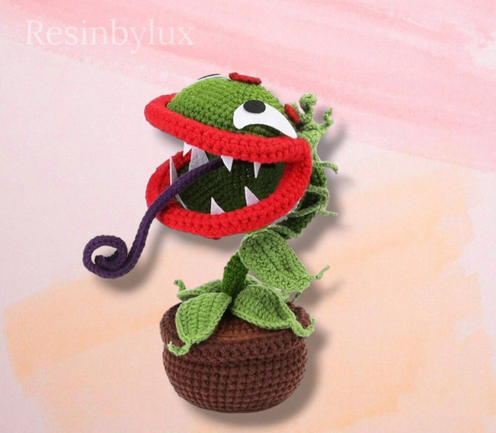 Venus Flytrap Crochet Kit | Halloween Creepy Crochet Kit | Flower ...